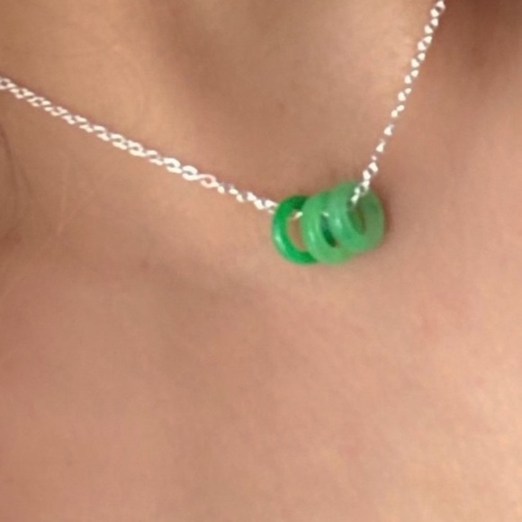 Alquimia | Jewelry | Imperial Jade Trinity Sterling Silver Dainty ...